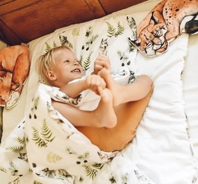 Babysteps Bavlněný dekorační dětský polštářek RYS Zvolte rozměr: Velký 54x40 cm