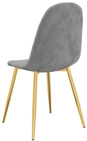 Jídelní židle Haber - 2 ks | světle šedé