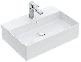 Villeroy & Boch Memento 2.0 - Umyvadlo na desku 60x42 cm, bez přepadu, otvor pro baterii, CeramicPlus, alpská bílá 4A0761R1