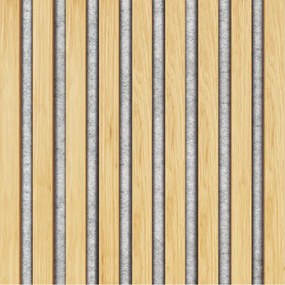 Windu Akustický obkladový panel, dekor Dýha Dub světlý evropský/šedý filc 400x400mm, 0,16m2