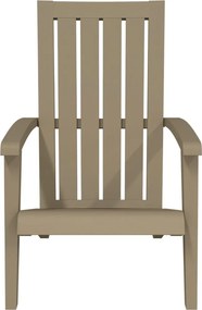 vidaXL Zahradní židle Adirondack 2 ks polypropylen [364168] Barva: Černá