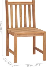 vidaXL Zahradní židle 6 ks s poduškami masivní teak [3073134] Barva: taupe