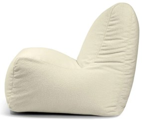 Krémový sedací vak z textilie bouclé Seat Lounge – SLOWDOWN