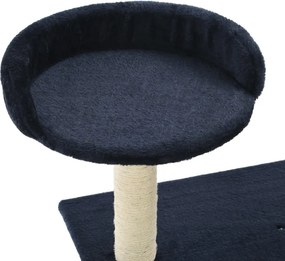 Škrabadlo pro kočky se sisalovými sloupky 95 cm tmavě modré 170516