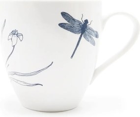 Porcelánový hrnek Vážka z japonské zahrady, 670 ml – s originální českou ilustrací