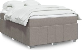 Box spring postel s matrací taupe 140x190 cm textil 3285474