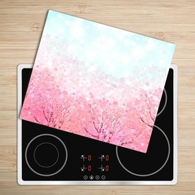 Skleněná krájecí deska Třešňové květy 60x52 cm