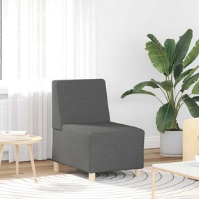 Modulová sedačka bez opěradel 2 ks Tmavě šedá textil 3399749