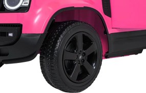 Elektrické autíčko Land Rover Defender růžové