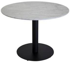 Estelle kulatý jídelní stůl (bílá / černá)
