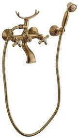 Vanová baterie Paffoni Ricordi se sprchovým setem 150 mm bronz IR023BR