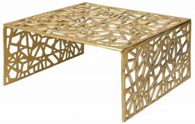 invicta interior Konferenční stolek Abstract 60cm, hliník, zlatá 40900
