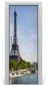 Fototapeta samolepící na dveře Eiffelova věž 95x205 cm