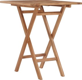 vidaXL Skládací zahradní stolek 60 x 60 x 75 cm masivní teakové dřevo [48994]