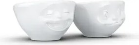 FIFTYEIGHT Sada misek Lachend  Lecker bílá / Sada misek / 100 ml