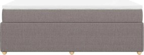Box spring postel s matrací taupe 100 x 200 cm textil 3285550