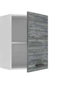 Kuchyňská skříňka Belini Premium Full Version horní 45 cm šedý antracit Glamour Wood  TOR SG45/0/WT/GW/0/B1/PP