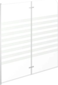 Sprchový kout 120 x 140 cm tvrzené sklo pruhovaný 146225