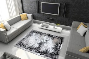 Dywany Łuszczów Kusový koberec Gloss 8493 78 Vintage grey/black - 80x150 cm