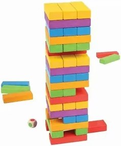 Bigjigs Toys Barevná Jenga / od 3 let