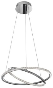 LED lustr Livorno 45 Chrome