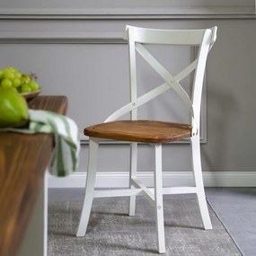 ARTEN Rustikální jídelní židle POPRAD SIL25 - borovice (bílý vosk)