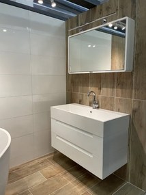 Lavedo Toscana White 100 zrcadlová skříňka do koupelny s LED osvětlením