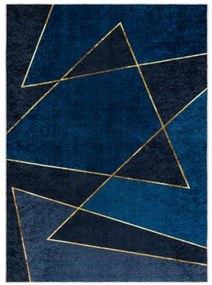 MIRO 52097.801 mycí kobereček Geometrická protiskluz modrý velikost 160x220 cm | krásné koberce cz