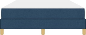 Postel s boxspringem s matrací Modrá 140 x 200 cm textil 3398576