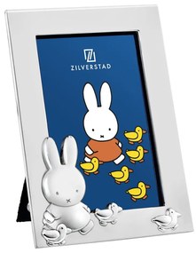 Kovový stojací rámeček ve stříbrné barvě 7x10 cm Miffy – Zilverstad