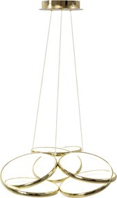 Toolight - LED závěsné svítidlo APP794-CP + dálkové ovládání, zlatá, OSW-04021
