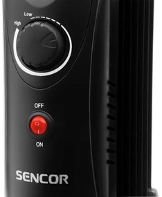Sencor - Olejový ohřívač s 7 žebry 700W/230V černá
