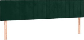 Box spring postel s matrací tmavě zelená 160x200 cm samet 3141434