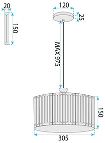 Toolight Moderní stropní osvětlení D61 APP1651-6CP černé
