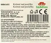 TEDDIES Kolotoč se sovičkou nad postýlku růžový / Kolotoč nad postýlku