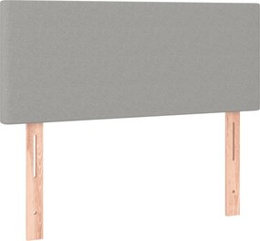Box spring postel s matrací světle šedá 120x190 cm textil 3269709