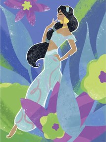 Komar Plakát Disney Princess Jasmine in Blue 30 x 40 cm