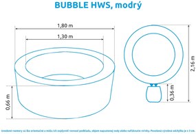 Intex | Vířivý bazén Pure Spa - Bubble HWS, modrý | 11400275