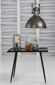 Šedá kovová stolní lampa Carandira - Ø14*25cm / E27