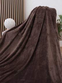 MK Lůžkoviny Deka mikroplyš Exclusive 150 × 200 cm – Laura tmavě hnědá