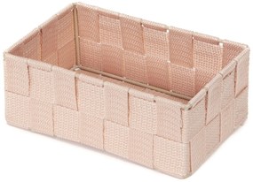 Úložný organizér do zásuvky Compactor TEX - košík M, 18 x 12 x 7 cm, růžový