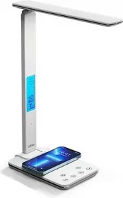 MED MT222 bílá / LED stolní lampa / Indukční nabíječka