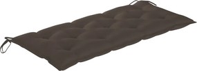Zahradní lavice s poduškou 120 cm bambus 3063899