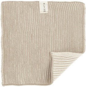 IB LAURSEN Malý pletený ručník ALTUM Beige, béžová barva, textil