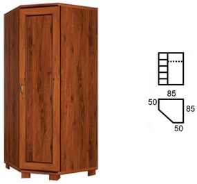 Šatní skříň TYTAN TSZN Mlot 85x85/197 Barva: san-remo-svetly