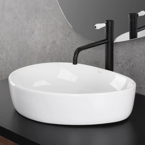 Rea Vanila, umyvadlo na desku 510x400x130 mm, bílá lesklá, REA-U8422