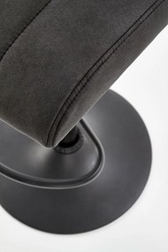 Intesi Židle barová Victis šedá/černá
