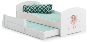 Dětská postel s matracemi PEPE II 160x80 Úložný prostor: Ne, Motiv: MOŘSKÁ ZVÍŘATA