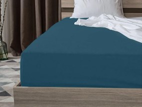 Jersey prostěradlo HIGHFIT petrolejové 180 x 200 cm