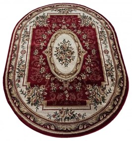 Oválný kusový koberec EXCLUSIVE 04 červený Rozměr: 200x290 cm